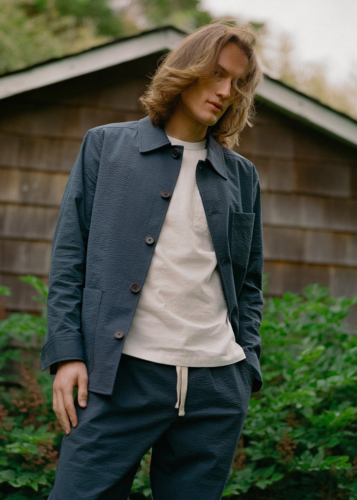 J. Press x American Trench Seersucker Chore Coat