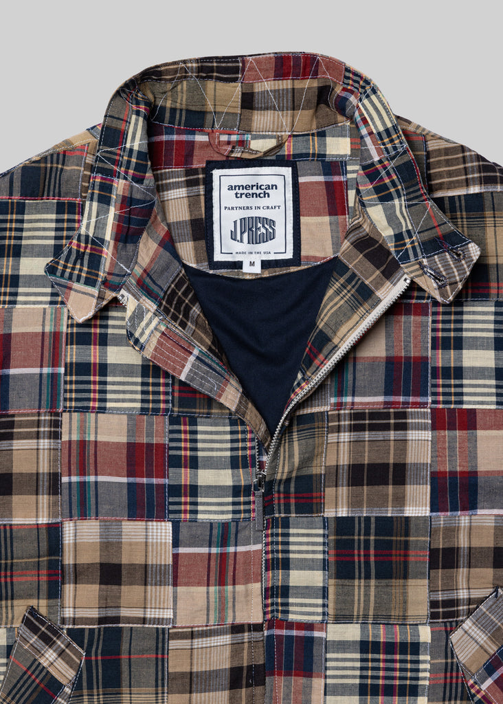 J. Press x American Trench Harrington in Patchwork Madras