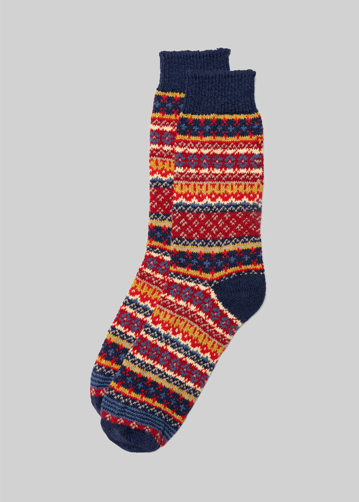Cotton Fair Isle Sock – American Trench
